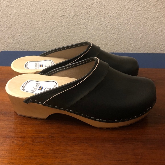 Bjork | Shoes | Bjork Shoes Swedish Comfort Black Open Genuine Leather ...